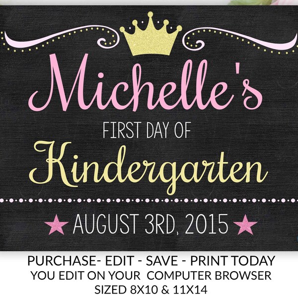 Princess Chalkboard - Etsy