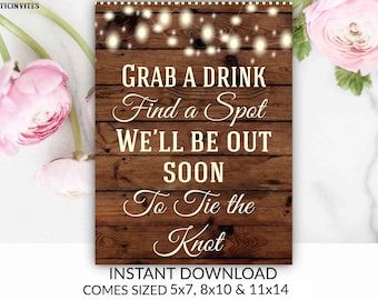 Grab a Drink Sign - Etsy
