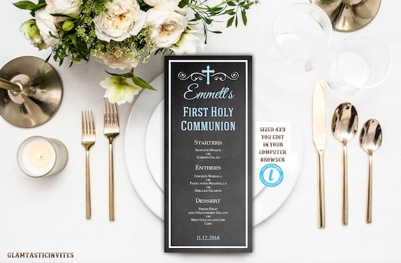 First Communion Menu Ideas