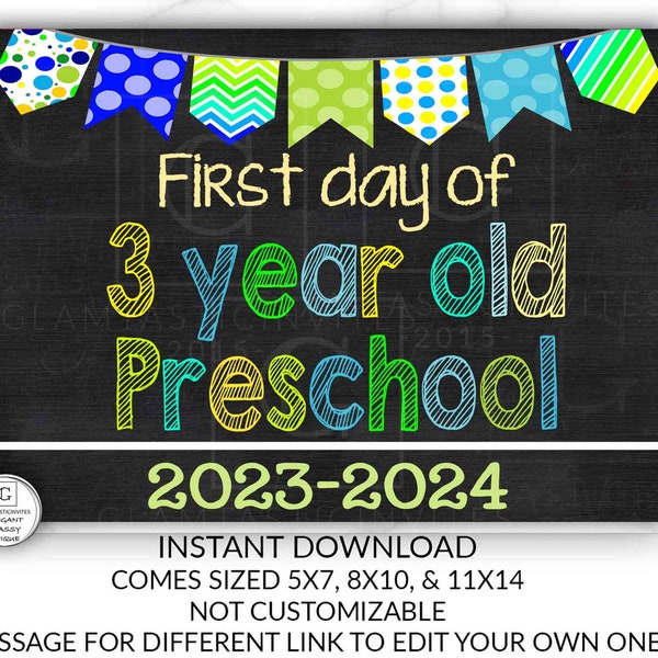 Preschool Sign - Etsy