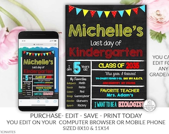 Unicorn Last Day of 4 Year Old Preschool Sign Girl Last Day - Etsy