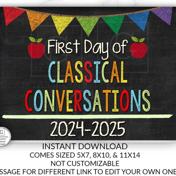 First Day of Classical Conversations - Etsy