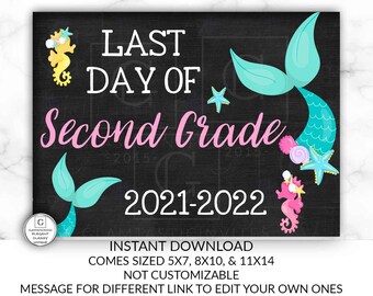 Second Grade Mermaid Sign - Etsy