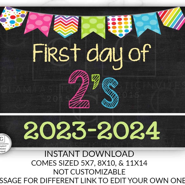 First Day Chalkboard - Etsy