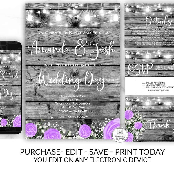 Rustic Purple - Etsy