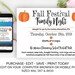 Fall Festival Family Night Invitation Flyer Template, Editable ...