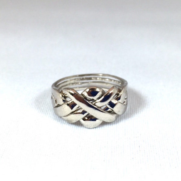 Silver Puzzle Ring - Etsy