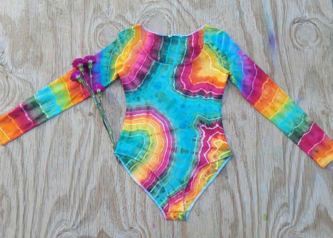 Rainbow Earth Women's Tie Dye Bodysuit Tie Dye Bodysuit - Etsy