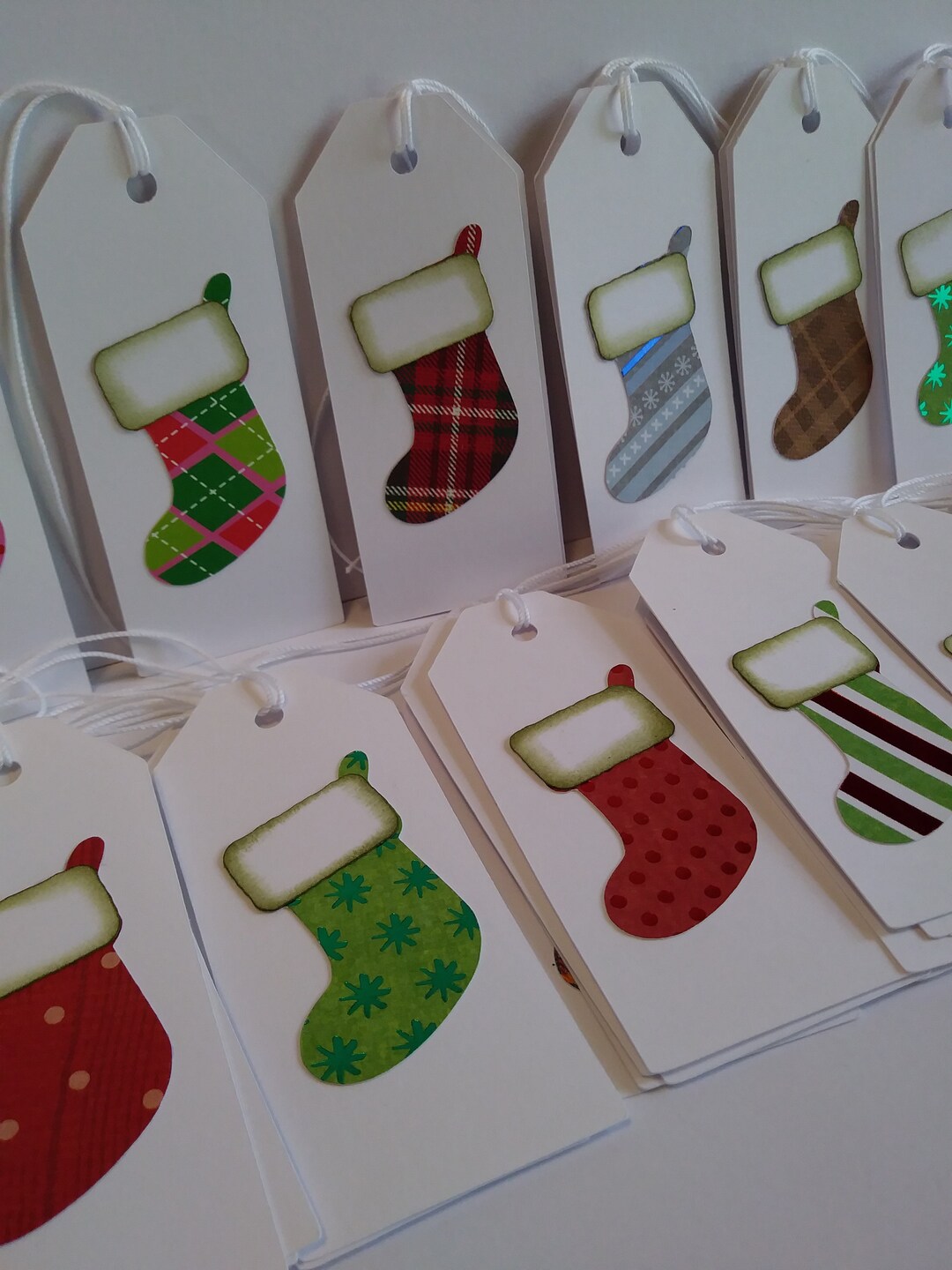 Christmas Stocking Tags, Christmas Tags, Holiday Tags, Gift Tags ...