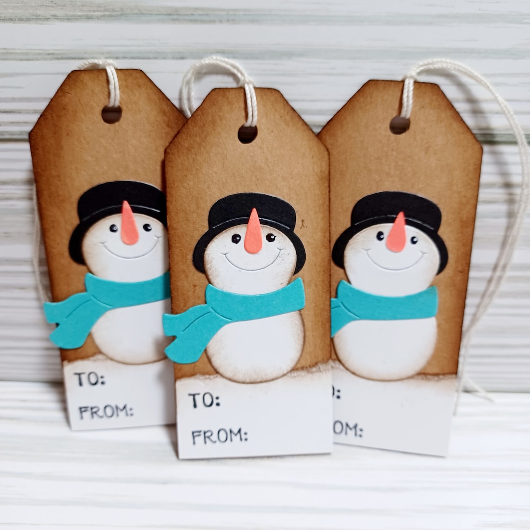 Snowman Tags, Christmas Gift Tags, Holiday Tags, Snowmen Gift Tags ...