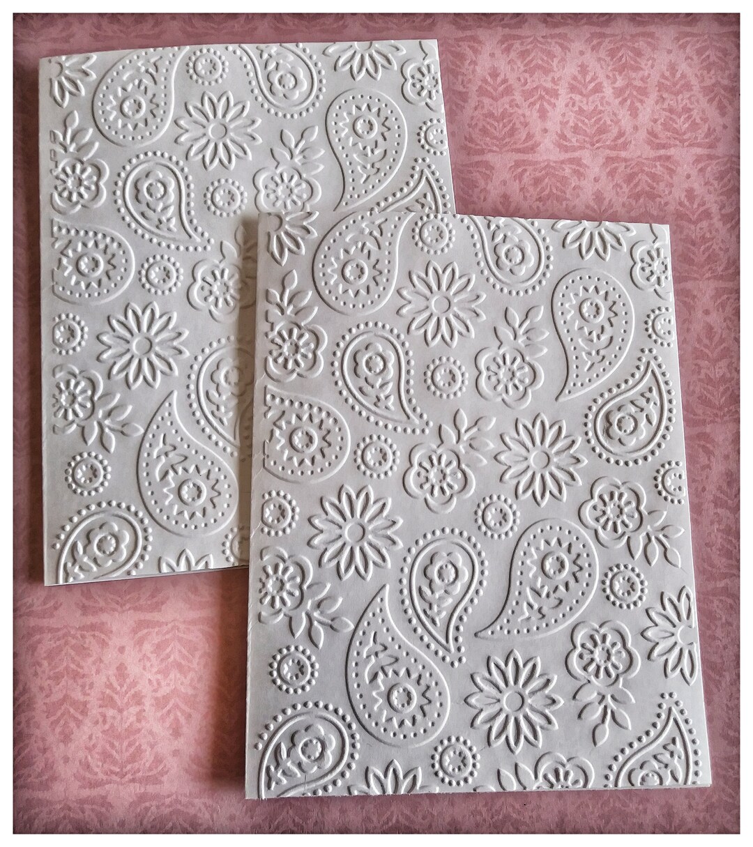 Embossed White Note Cards, Bulk Note Cards, White Embossed Notecards ...