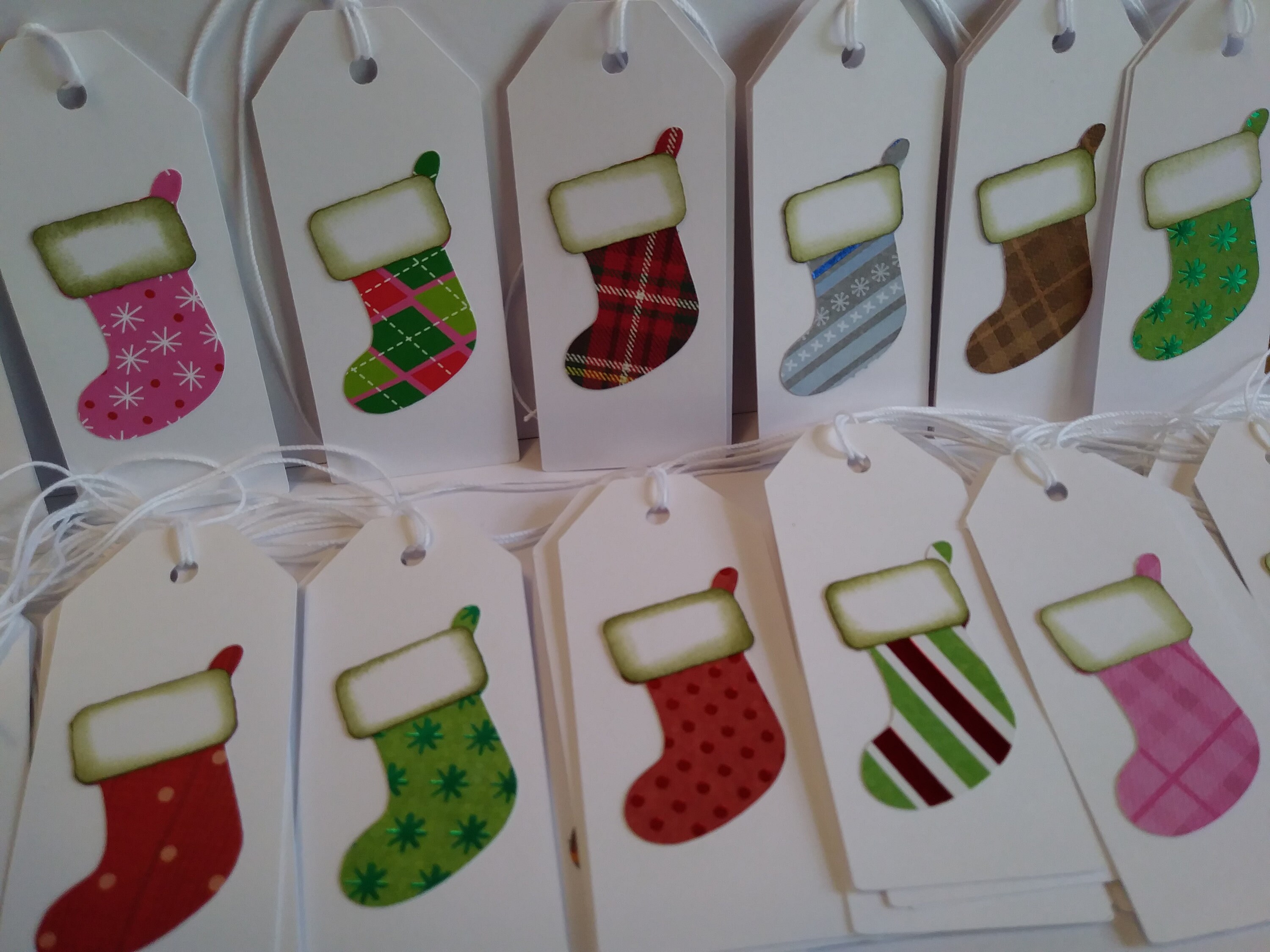 Christmas Stocking Tags Christmas Tags Holiday Tags Gift - Etsy