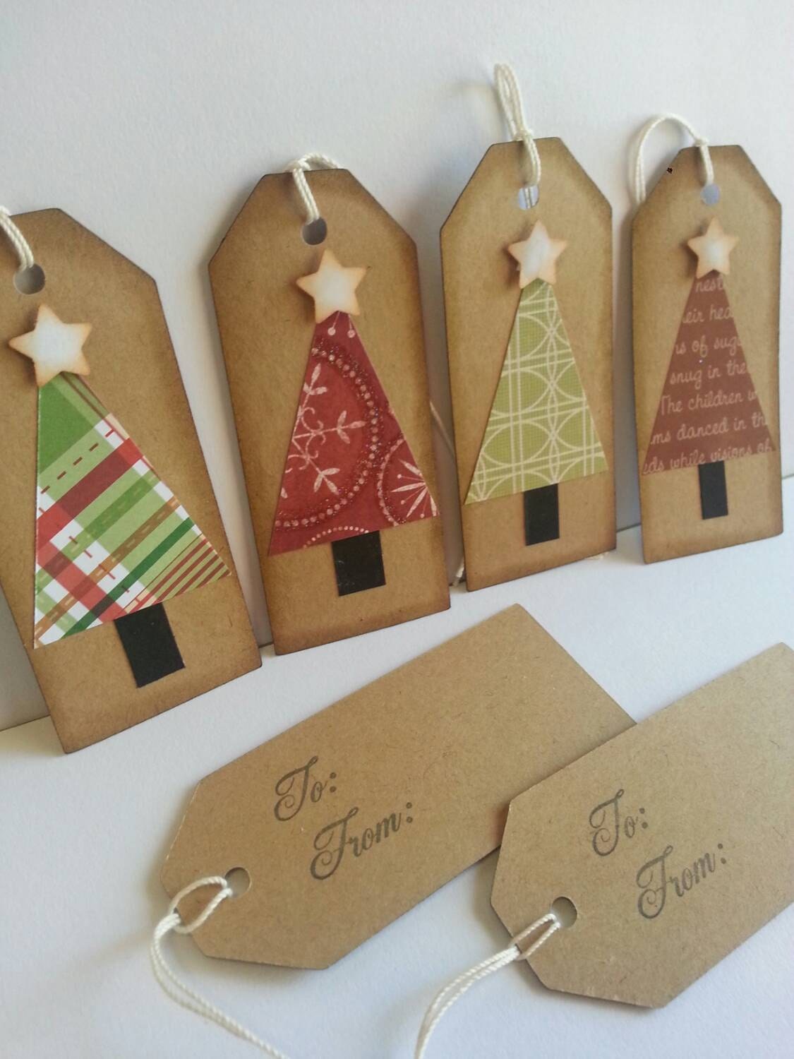 Christmas Tree Tags Christmas Tags Holiday Tags Gift Tags | Etsy