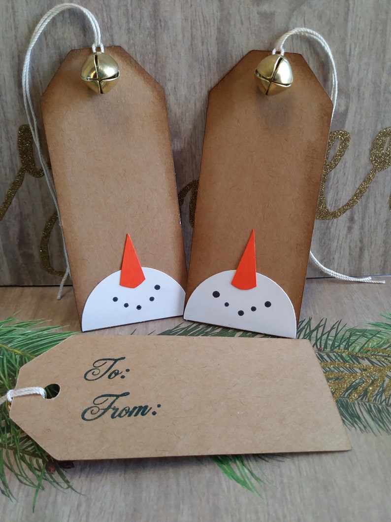 Christmas Gift Tags, Snowman Tags, Holiday Tags, Snowman Gift Tags ...
