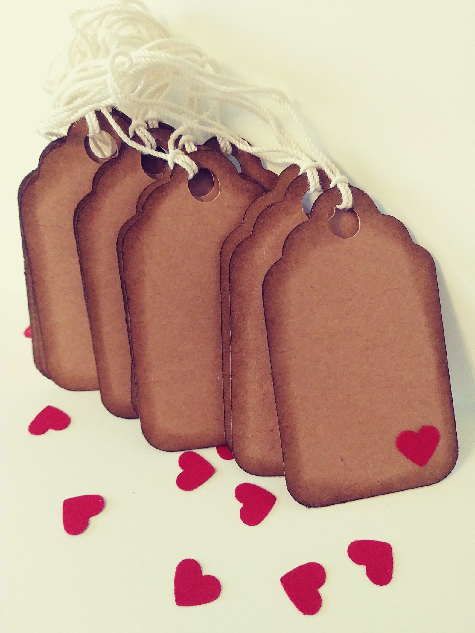 Kraft Gift Tags Heart Favor Tags Kraft Heart Tags Wedding - Etsy