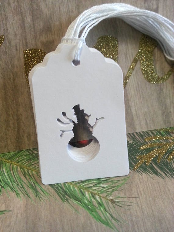 Christmas tags Christmas gift tags Holiday tags Snowman | Etsy