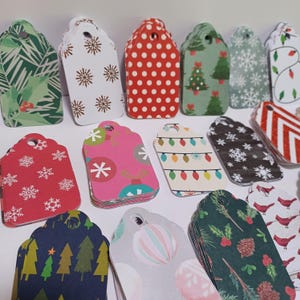 Christmas Gift Tags, Holiday Gift Tags, Variety Gift Tags, Bulk Gift ...