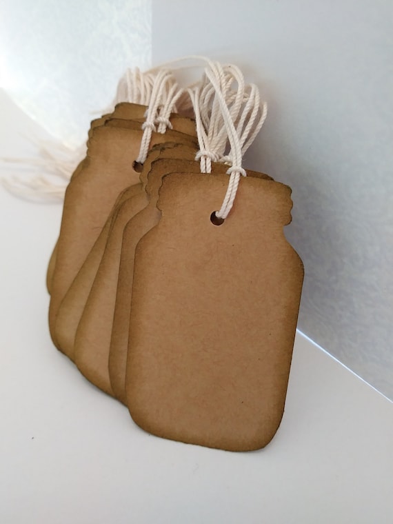 Jar Tags Favor Tags Gift Tags Kraft Jar Tags Hang Tags | Etsy