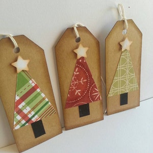 Christmas Tree Tags, Christmas Tags, Holiday Tags, Gift Tags, Rustic ...