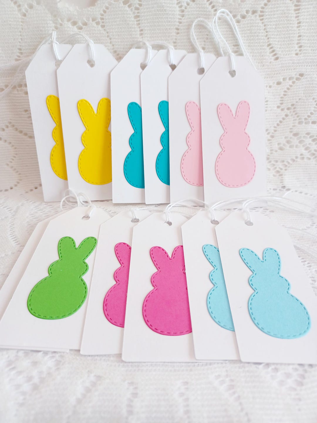 Easter Gift Tags, Bunny Gift Tags, Easter Tags, Spring Bunny Tags, Set ...