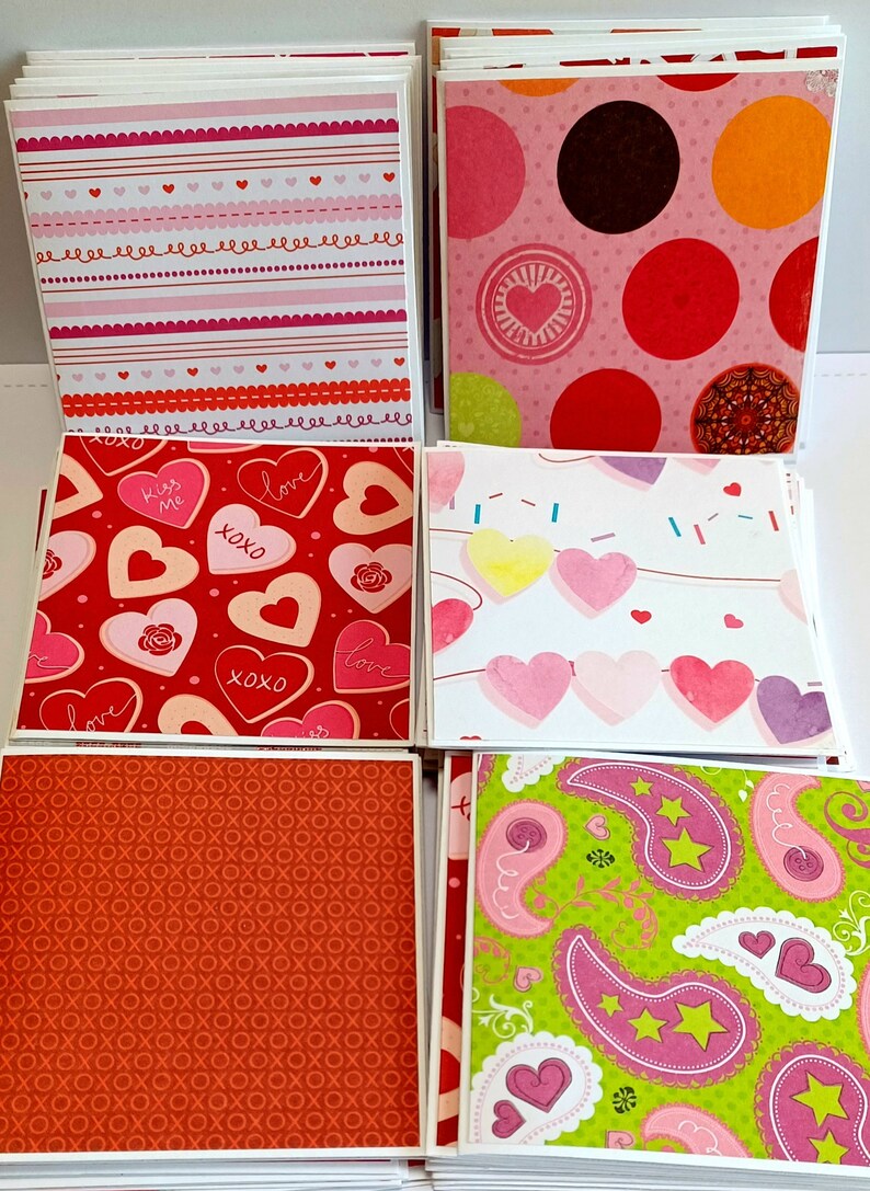 Heart Mini Note Cards Bulk Heart Mini Notecards Mini - Etsy