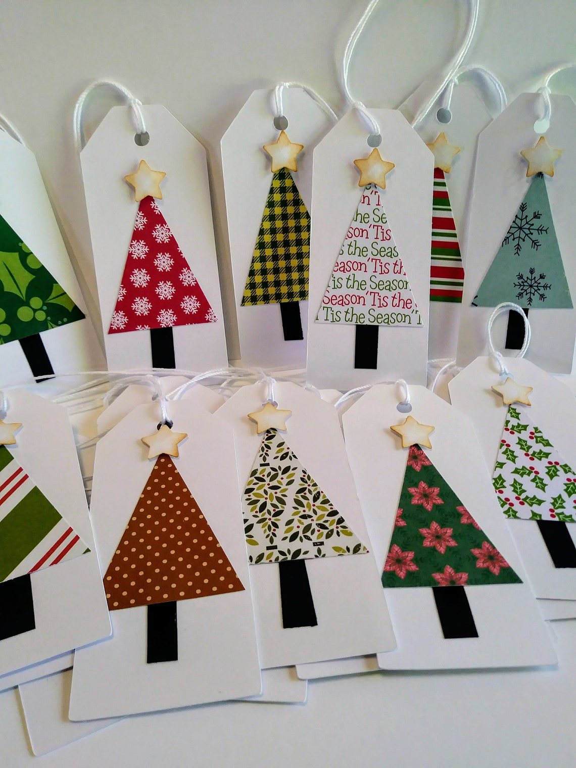 Christmas Tree Tags, Christmas Tags, Holiday Tags, Gift Tags, Rustic ...