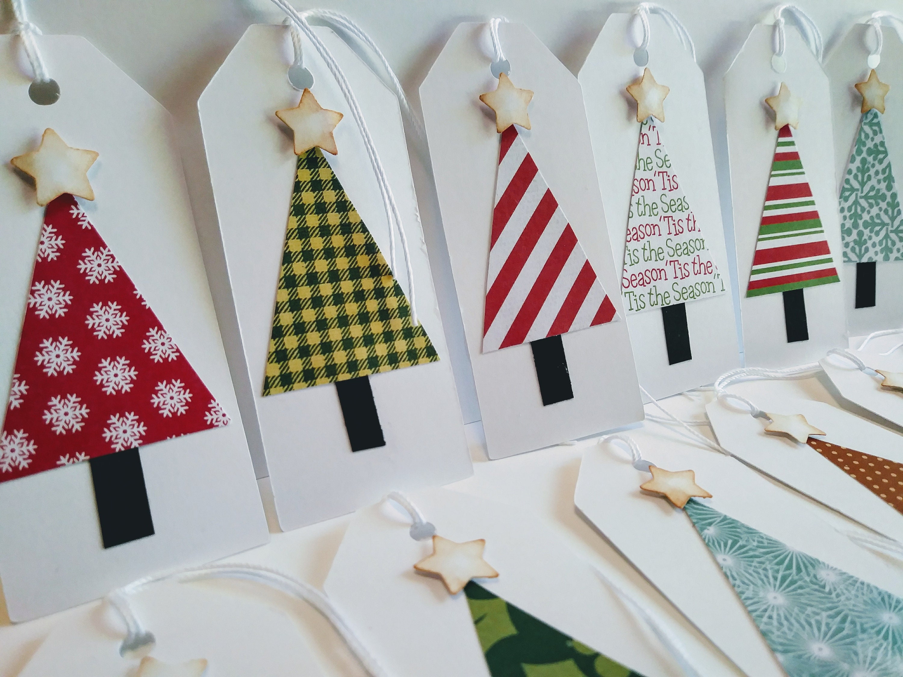 Christmas Tree Tags, Christmas Tags, Holiday Tags, Gift Tags, Rustic ...