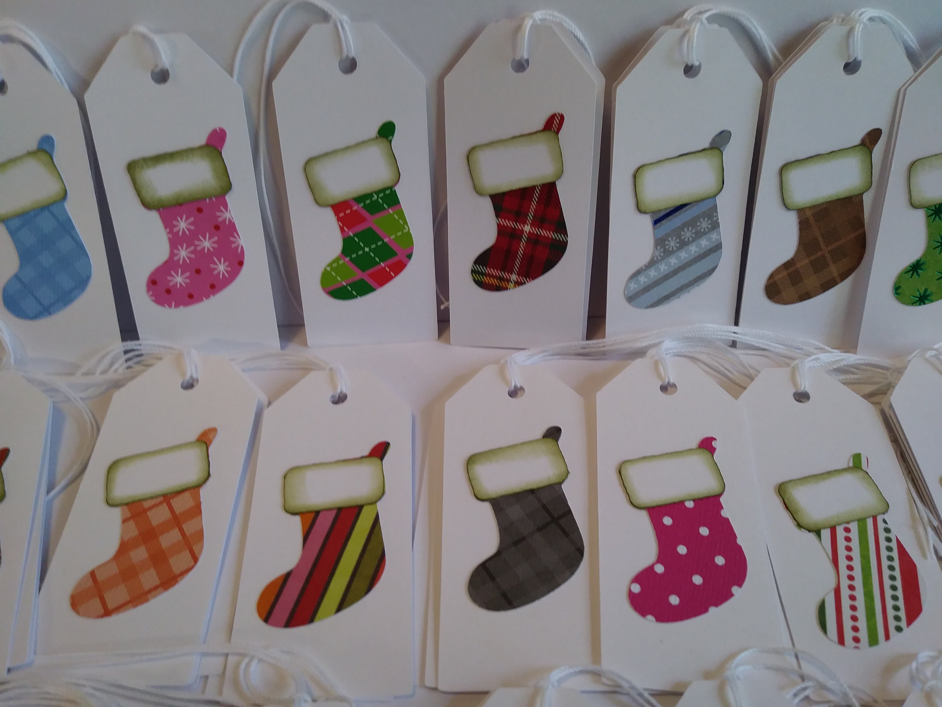 Christmas Stocking Tags Christmas Tags Holiday Tags Gift - Etsy