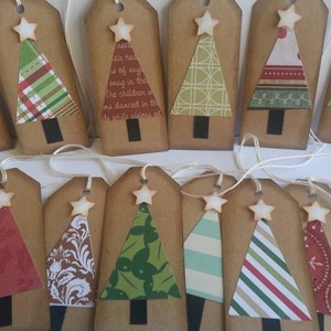 Christmas Tree Tags, Christmas Tags, Holiday Tags, Gift Tags, Rustic ...
