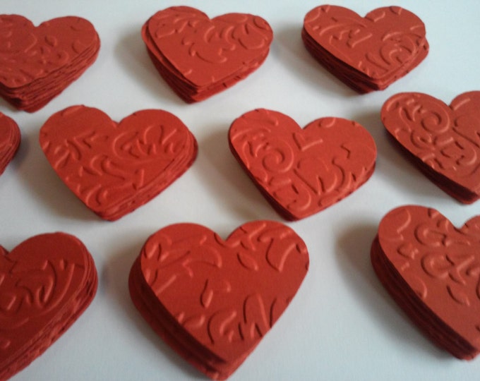 Red Hearts, Embossed Hearts, Paper Hearts, Heart Punches, Heart Die ...