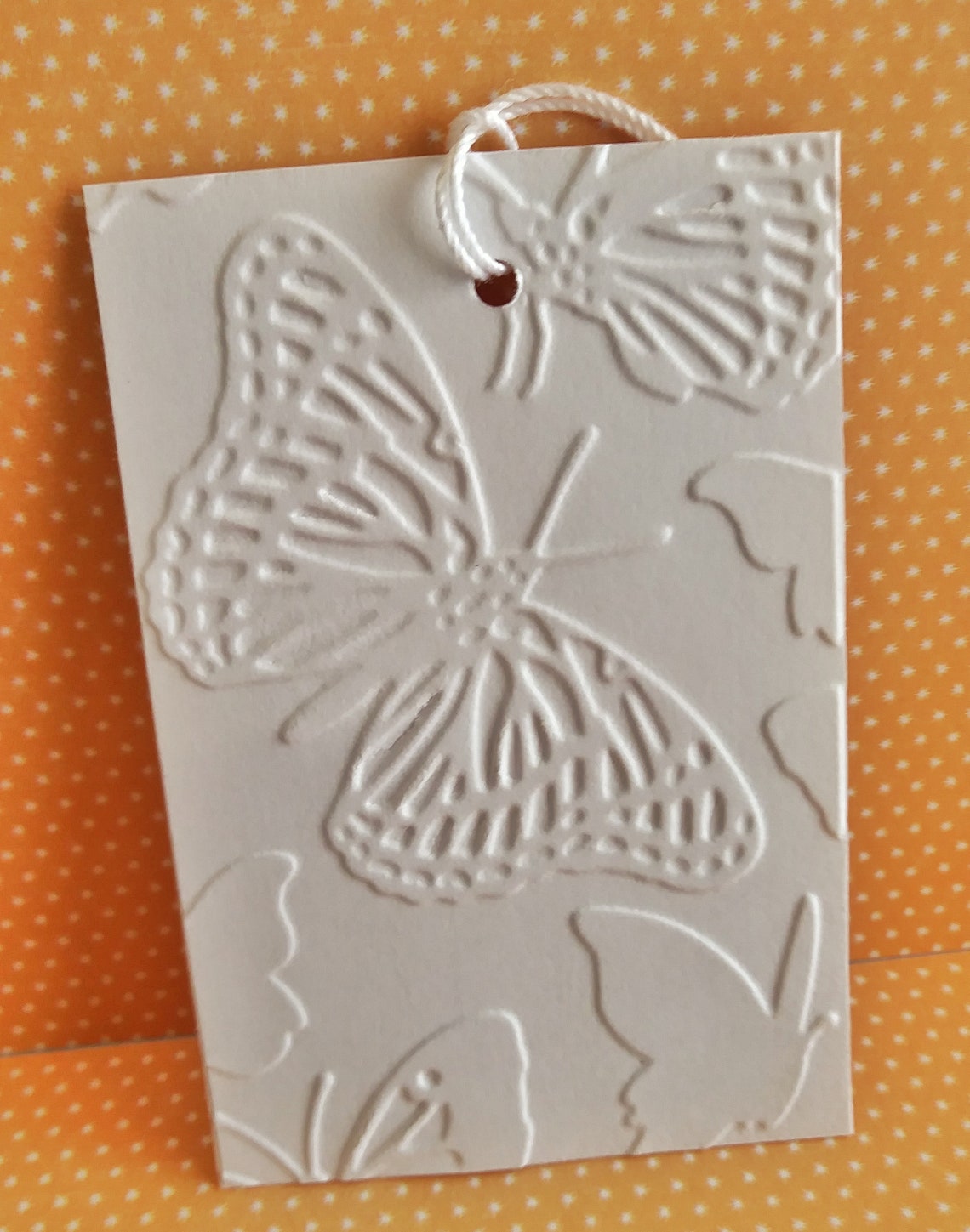 Butterfly Tags Butterfly Gift Tags Embossed Butterfly Favor - Etsy