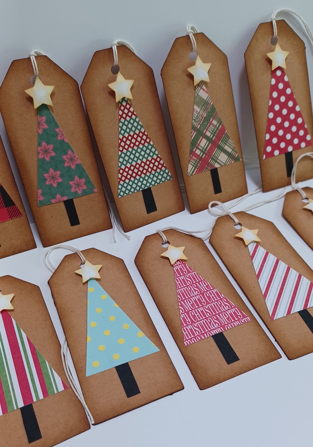 Christmas Tree Tags, Christmas Tags, Holiday Tags, Gift Tags, Rustic ...