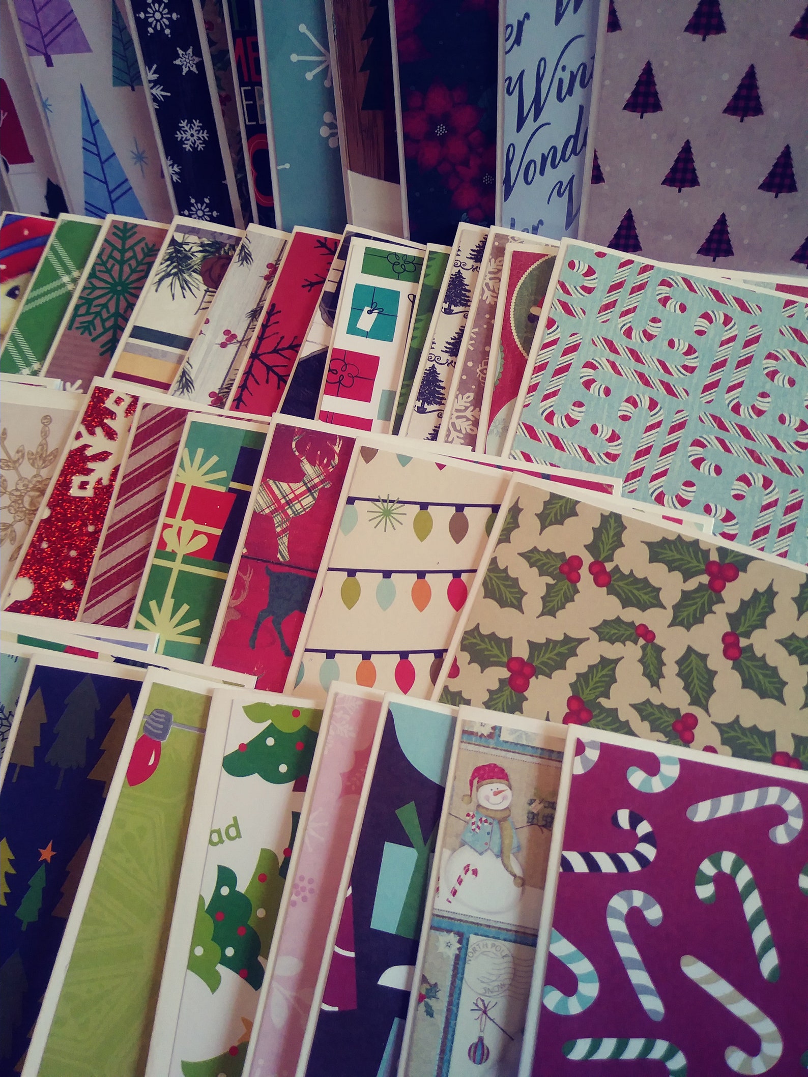 Christmas Mini Note Cards, Bulk Mini Note Cards, Assorted Christmas ...