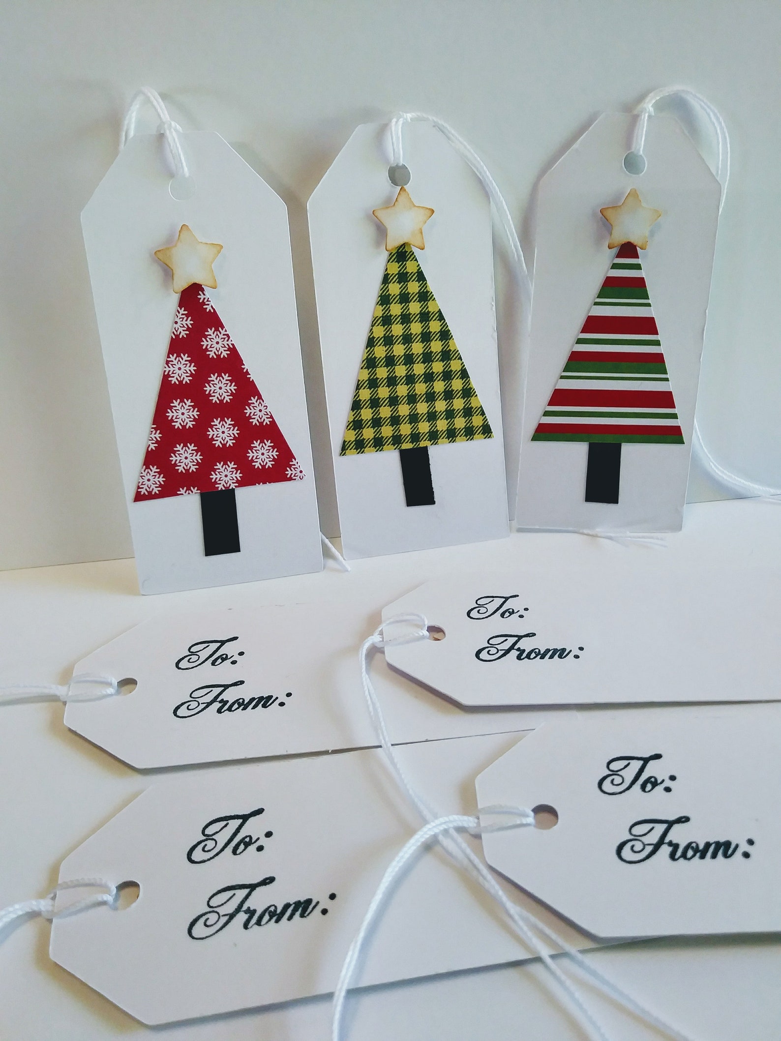 Christmas Tree Tags, Christmas Tags, Holiday Tags, Gift Tags, Rustic ...