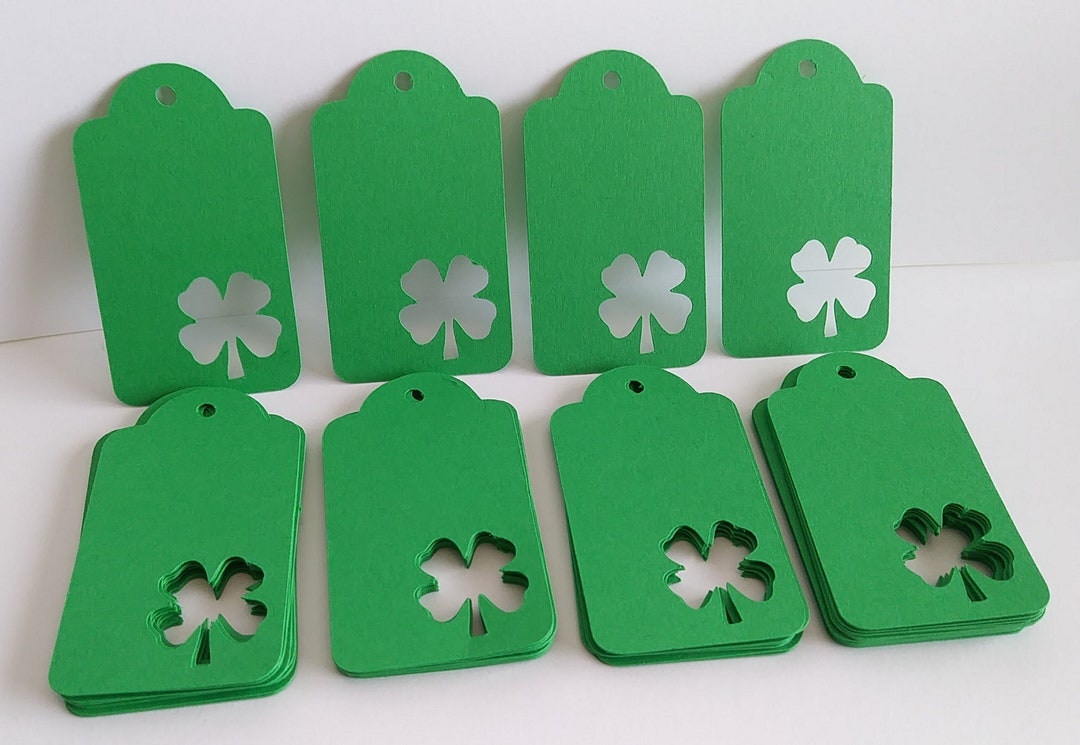 St. Patrick's Day Gift Tags, Shamrock Tags, Irish Gift Tags, Clover ...