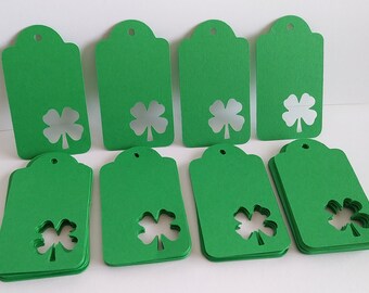 Shamrock Gift Tags - Etsy