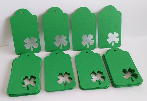 St. Patrick's Day Gift Tags Shamrock Tags Irish Gift - Etsy