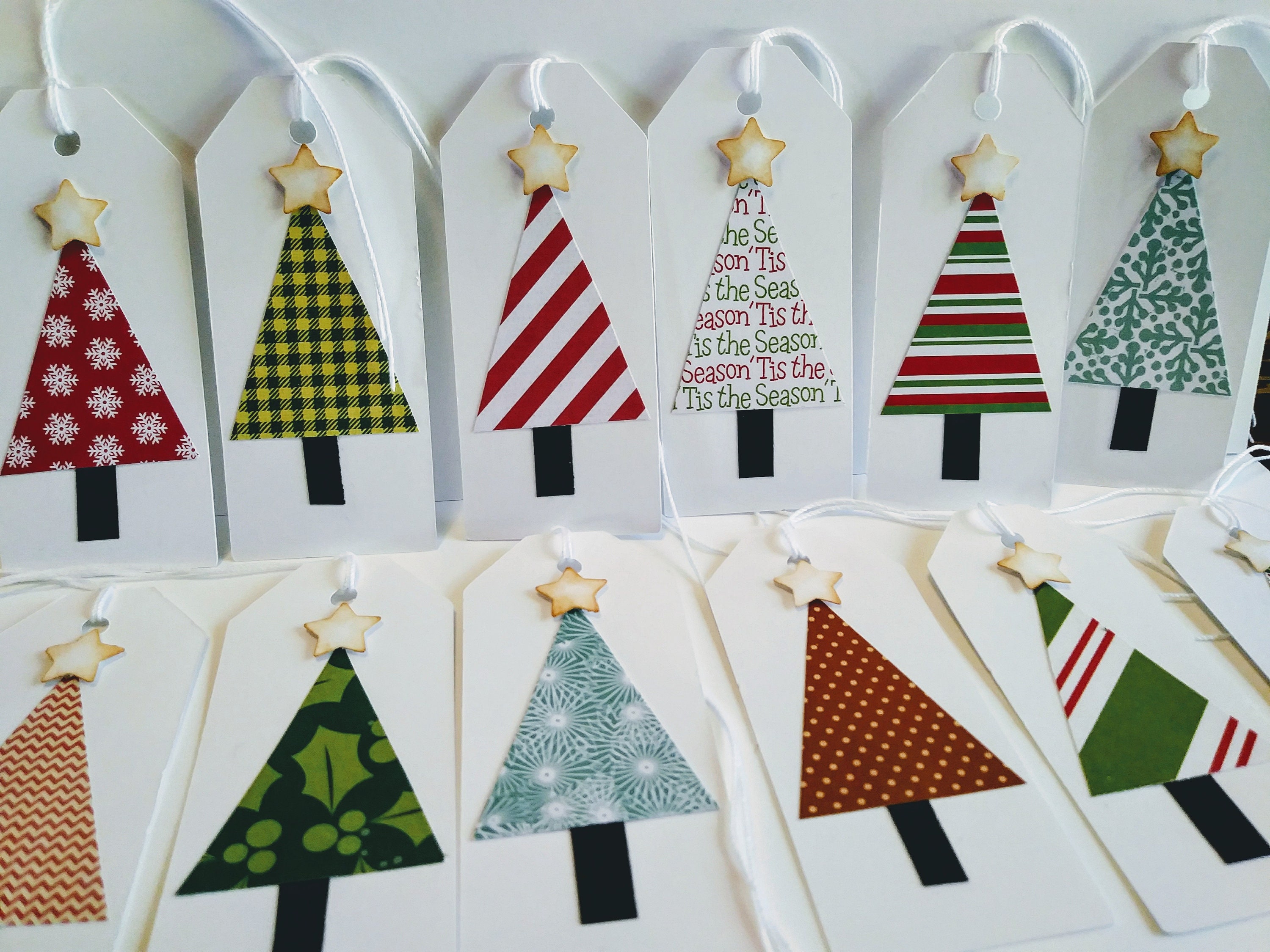 Christmas Tree Tags, Christmas Tags, Holiday Tags, Gift Tags, Rustic ...