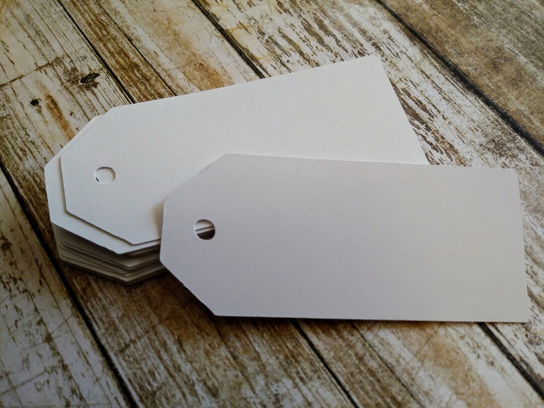 White Tags, White Gift Tags, Hang Tags, Gift Tags, Favor Tags, Price ...