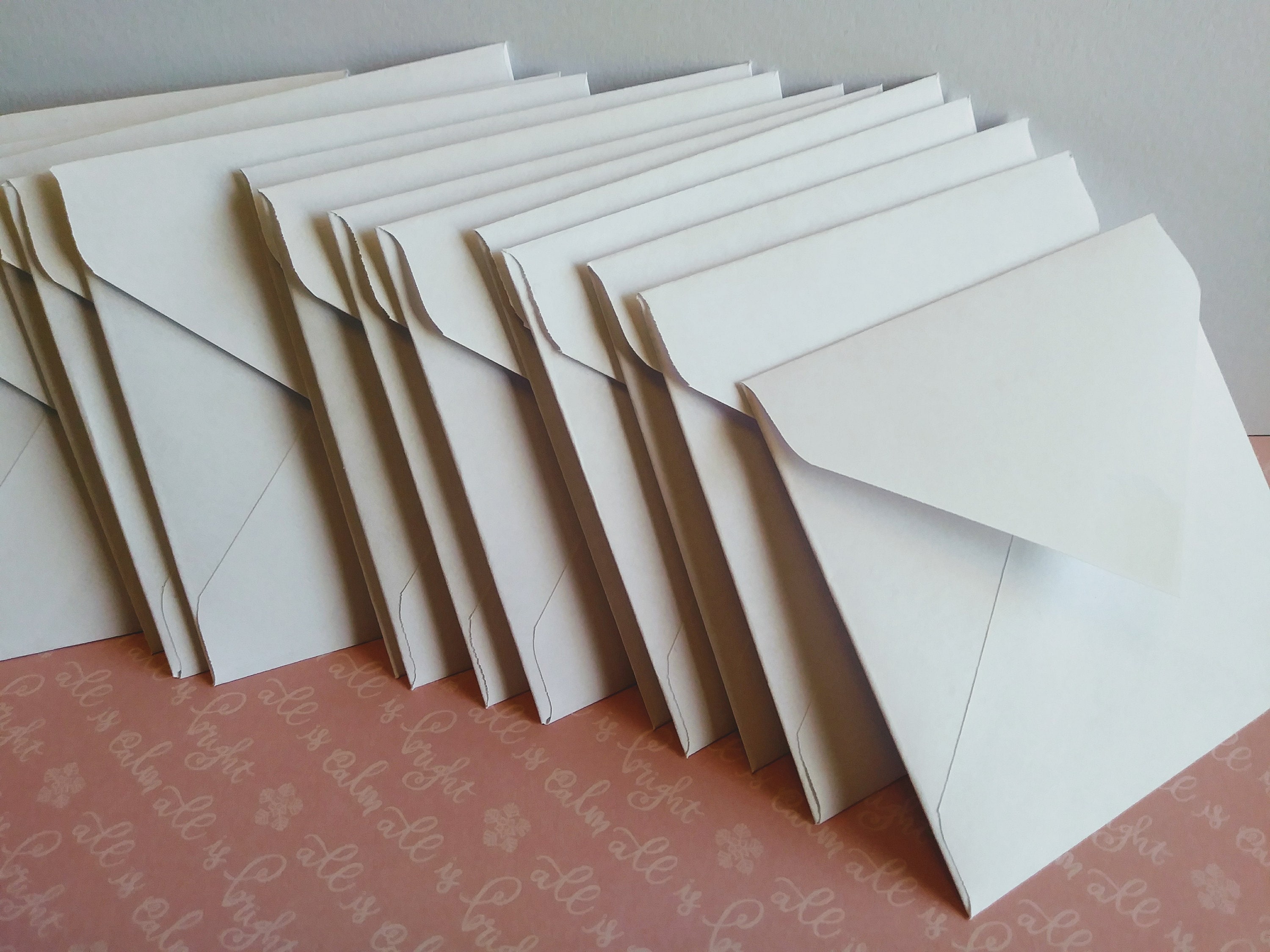 3 1/8 x 3 1 /8 White Mini envelopes Handmade mini | Etsy