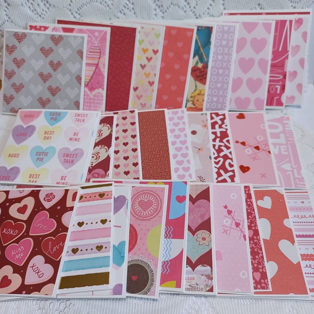 Heart Mini Note Cards, Bulk Heart Mini Notecards, Mini Notecards ...