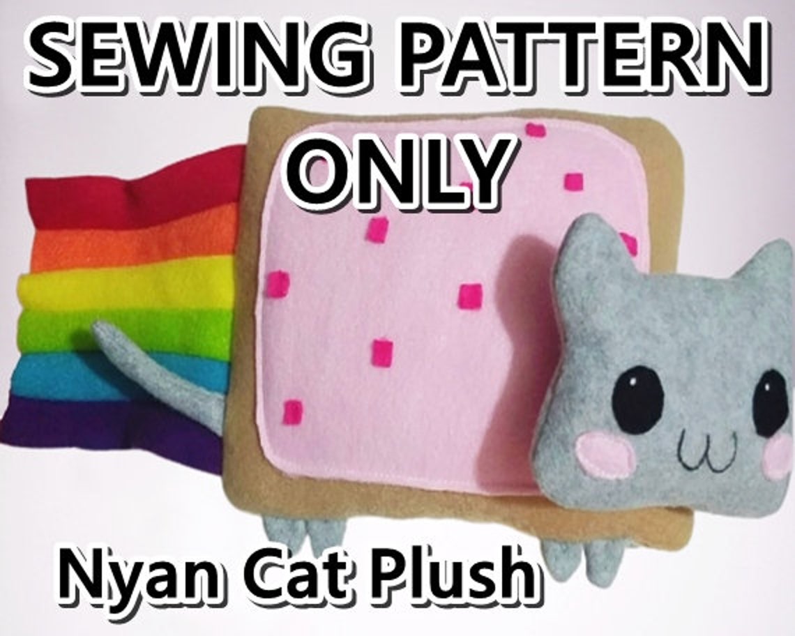 Nyan Cat Plush SEWING PATTERN Plush Patternsewing - Etsy