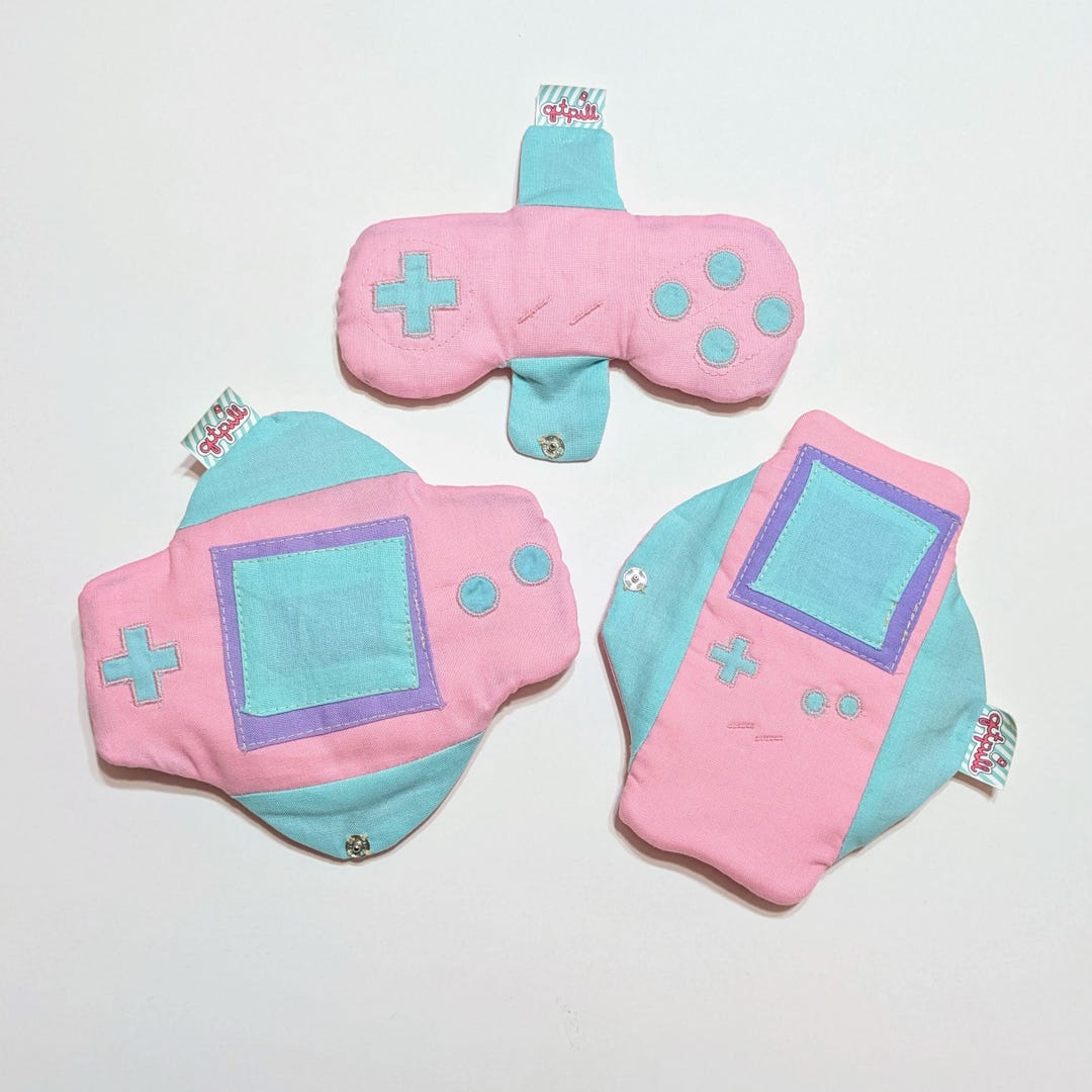 Pink Retro Gaming Period Pads | 100% Cotton/plastic-free | Premium ...