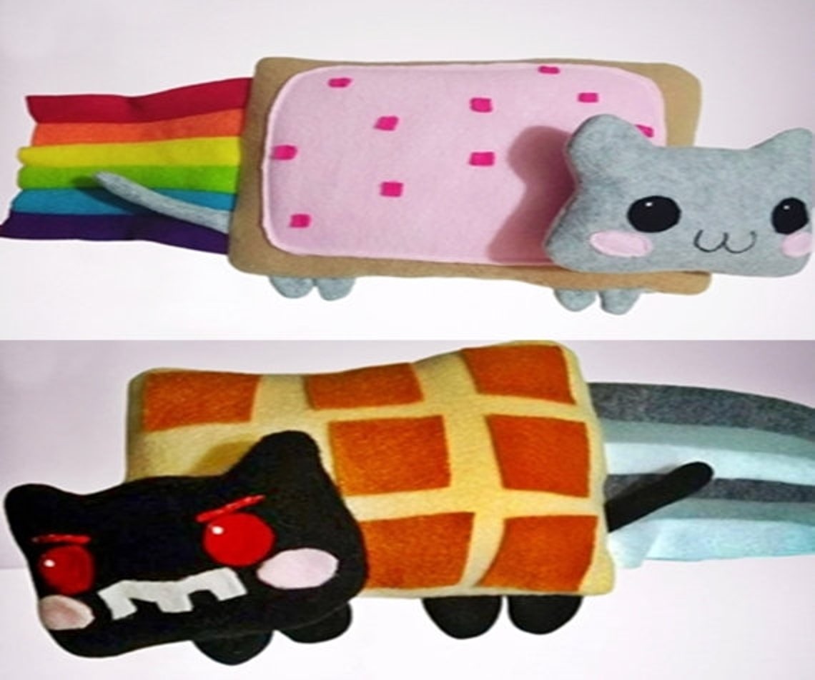 Nyan Cat Plush SET With Tac Nayn Plush Meme Plush Plushes - Etsy