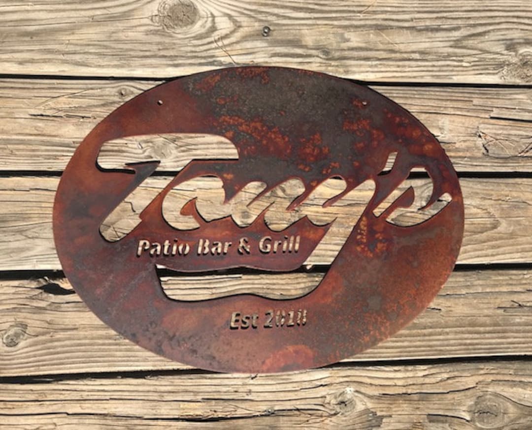 Metal Sign Custom Metal Signs Large Metal Signs Business Signs Rustic ...