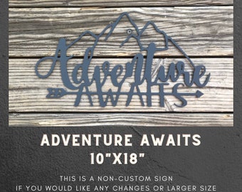Adventure Metal Sign - Etsy