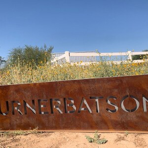 Custom Metal Business Sign Rust Metal Sign Large Metal Business Sign ...