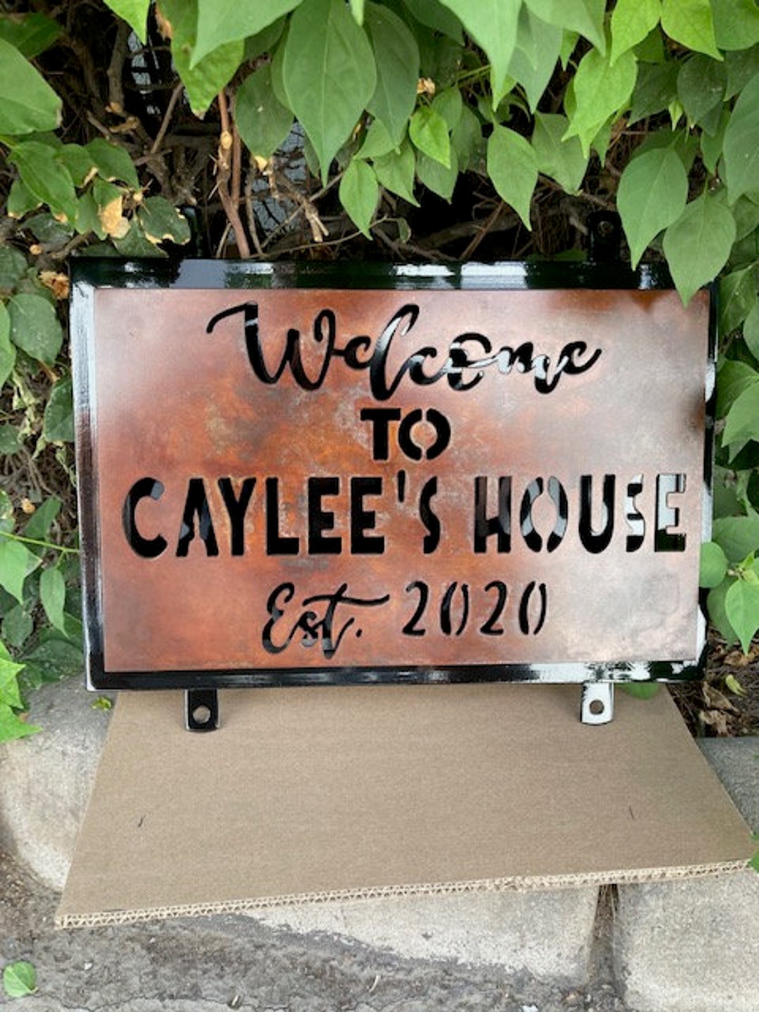 Large Custom Business Sign Double Layer Sign With Frame Framed Custom ...