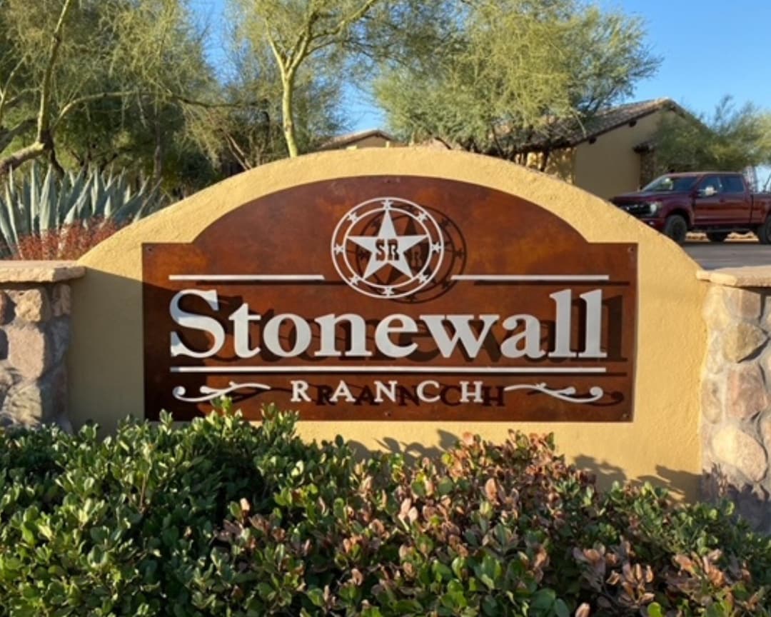 Custom HOA and Neighborhood Monument Signs Powdercoated Steel ...
