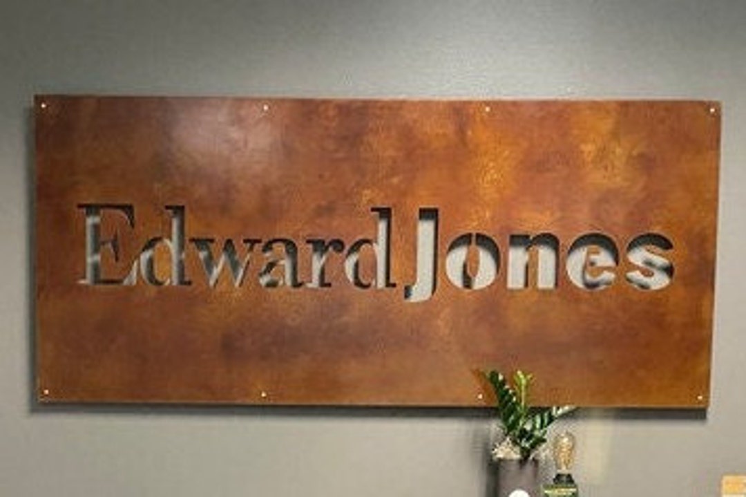 Single Layer With Stand Offs Custom Metal Business Sign | Raised Metal ...